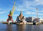 Tserkov Nikolaya Chudotvortsa V morskom portu V Kaliningrade (Portovaya Street No:24), ortodoks kiliseleri  Kaliningrad'dan