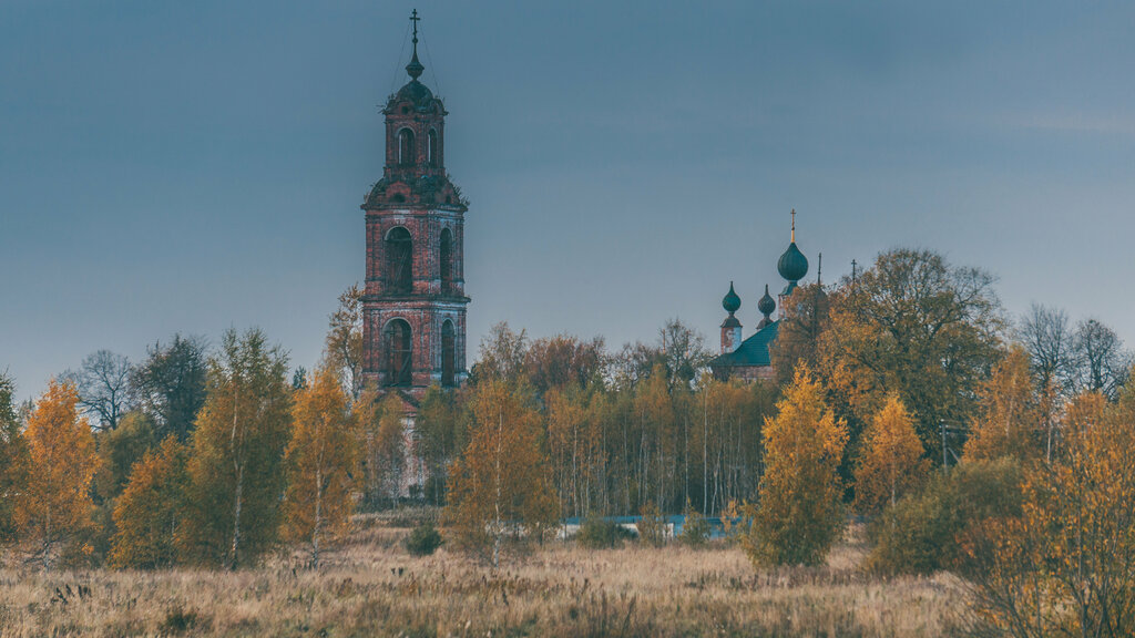 Ortodoks kiliseleri Церковь Петра и Павла в Петропавловском на Келноти, Yaroslavskaya oblastı, foto