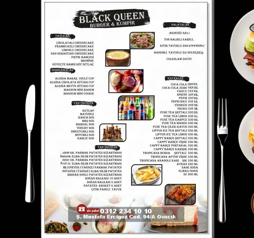 Fast food Black Queen Burger, Ankara, foto