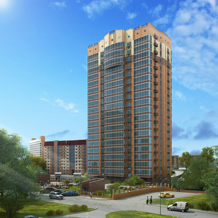 Konut blokları Time, Novosibirsk, foto