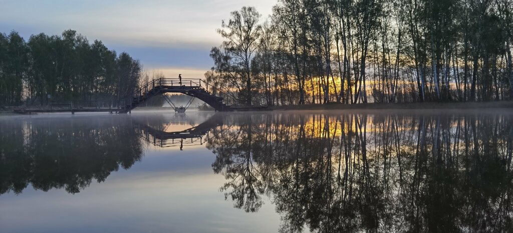 Turistik yerler Мост Леонардо да Винчи, Omskaya oblastı, foto