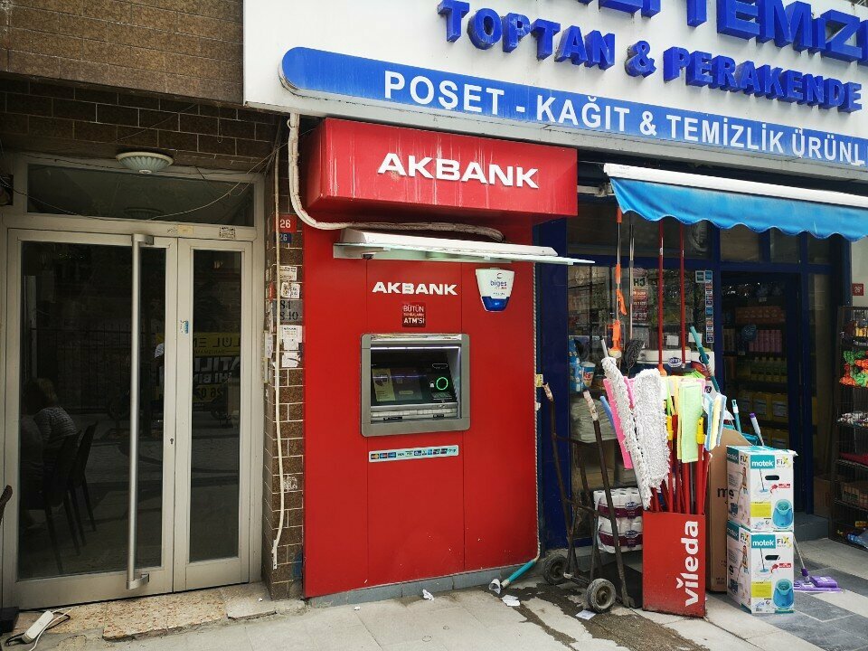 ATM'ler Akbank ATM, İstanbul, foto