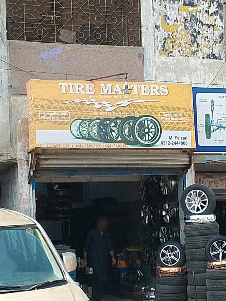 Jant ve lastikçiler Tire master, Karaçi, foto