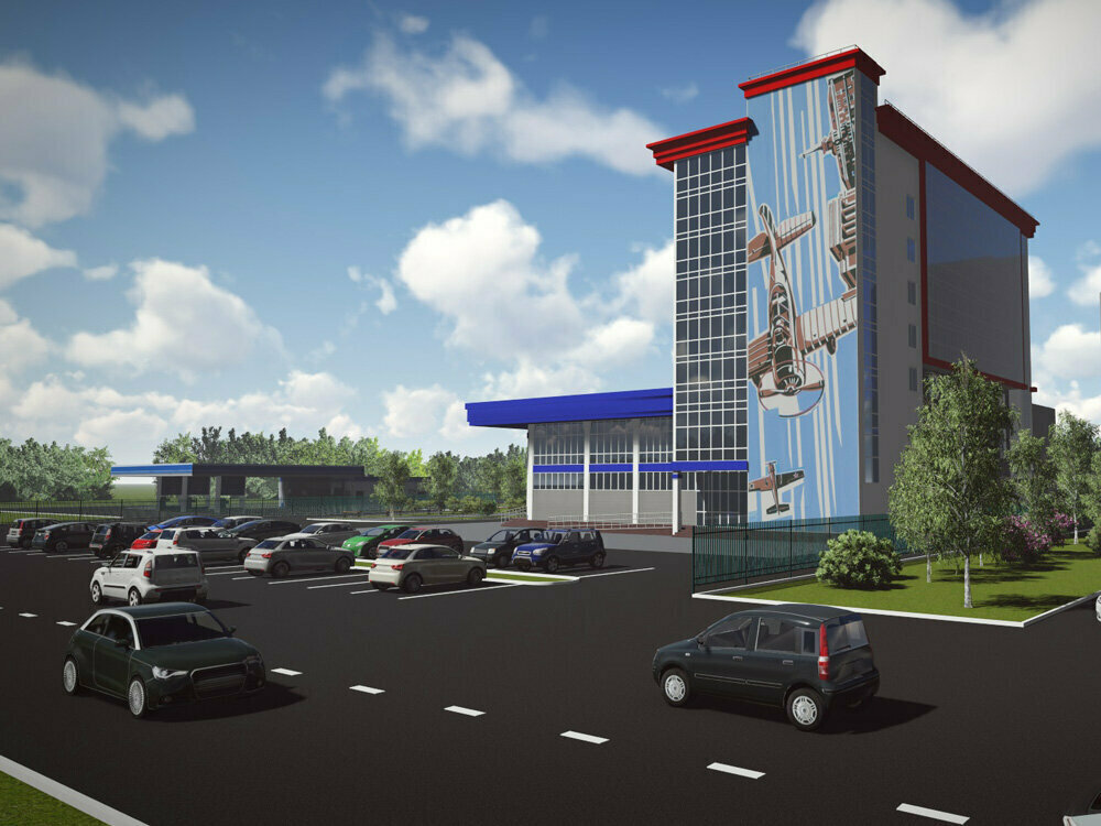 Konut blokları Sky-m, Barnaul, foto