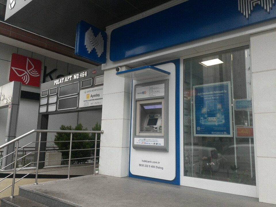 ATM'ler Halkbank ATM, İstanbul, foto