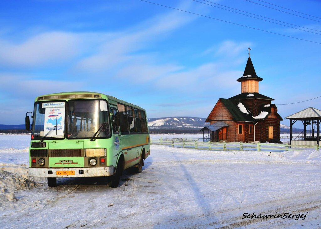 Ortodoks kiliseleri Церковь святого великомученика Георгия Победоносца, Krasnoyarski krayı, foto