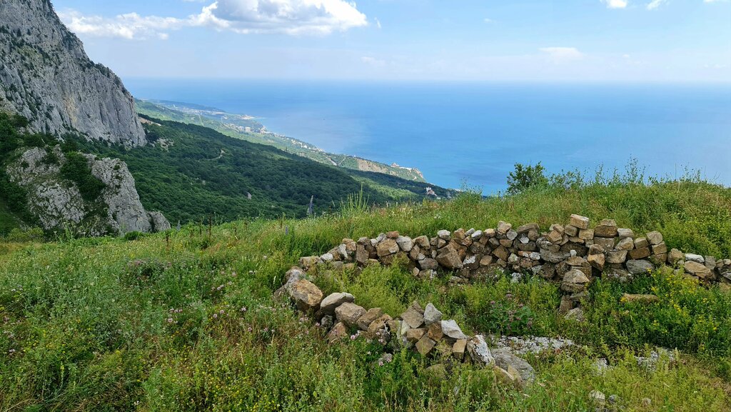 Turistik yerler Средневековое укрепление Исар-Кая, Kırım Cumhuriyeti, foto