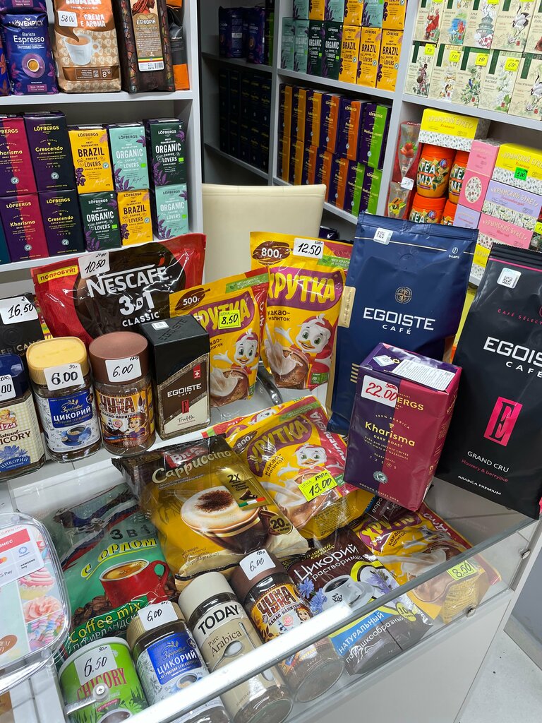 Kahve dükkanı Flowtea, Minskaya oblastı, foto