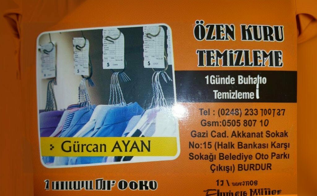 Kuru temizlemeciler Özen Kuru Temizleme, Burdur, foto