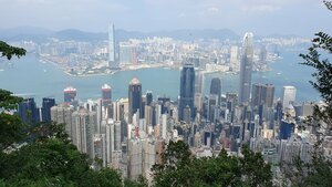 Observation deck (Hong Kong, Central and Western District, Lugard Road), seyir terası  Hong Kong'dan