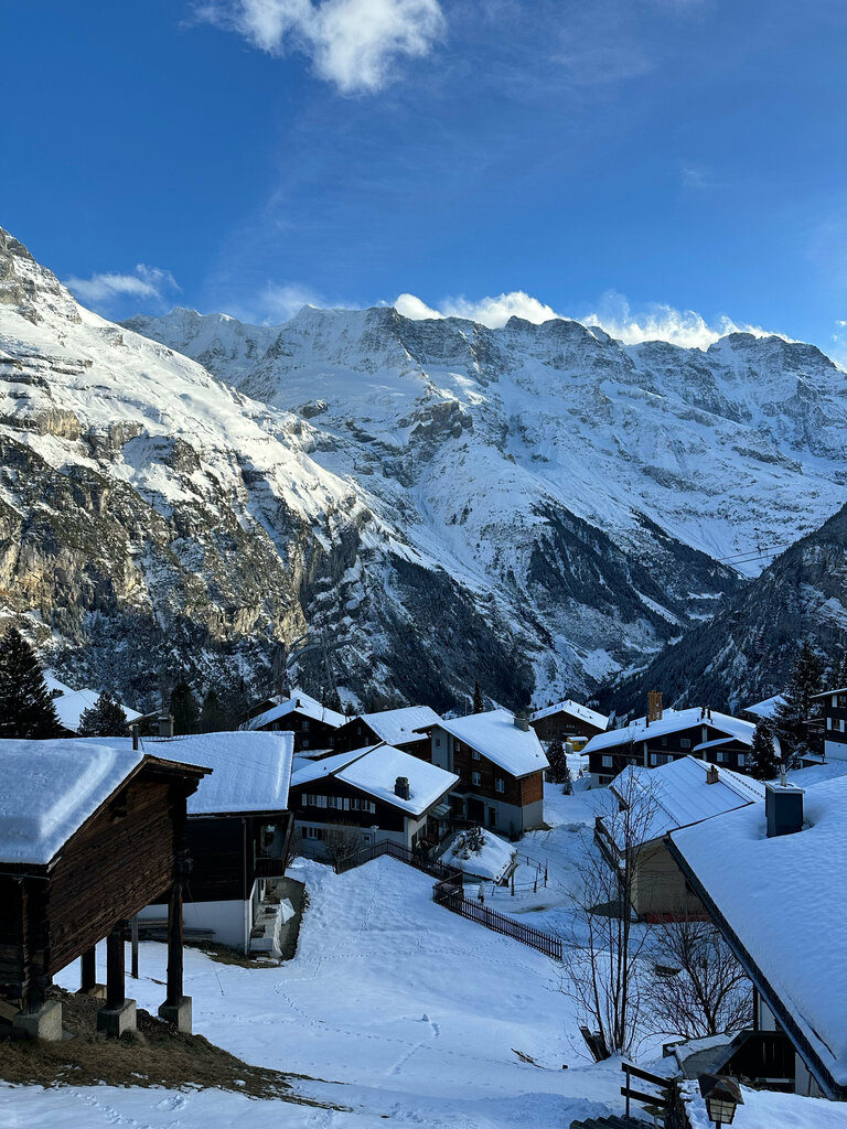 Tren istasyonu Wengen, Bern, foto