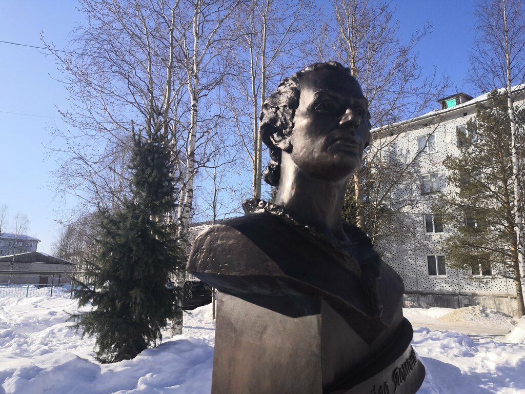 Anıt, heykel Михаил Васильевич Ломоносов, Arhangelskaya oblastı, foto