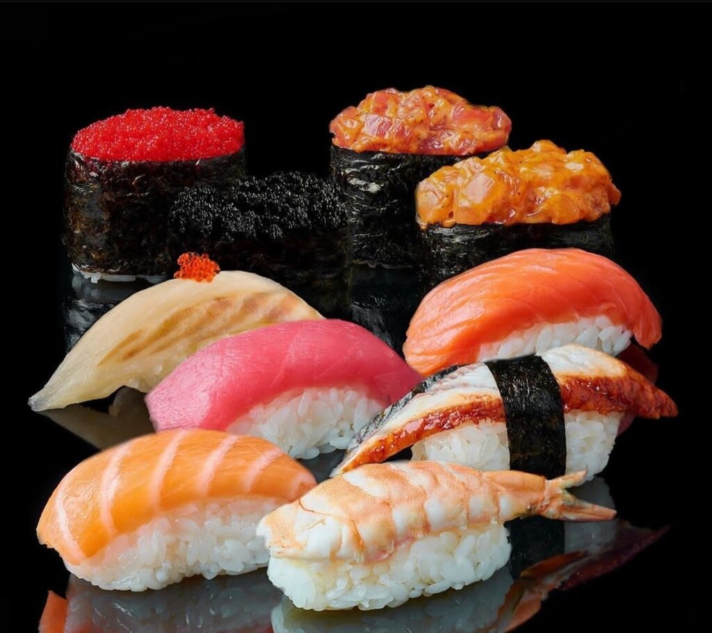 Suşi restoranı Sushisof, Dubna, foto