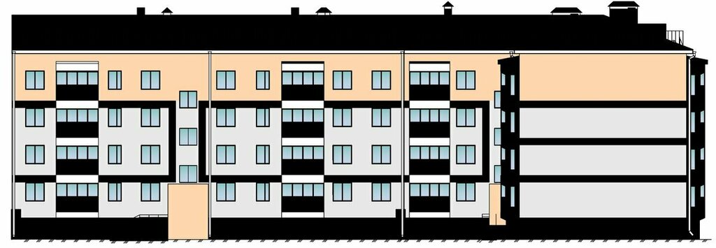 Konut blokları Береговой, Salehard, foto