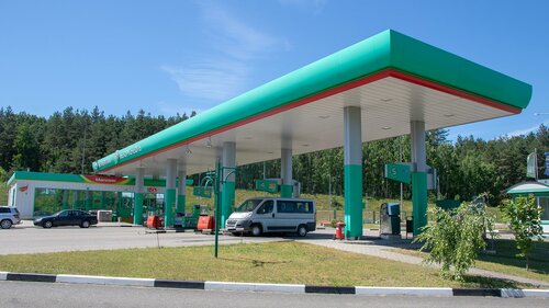Benzin istasyonu Belorusneft, Brestskaya oblastı, foto