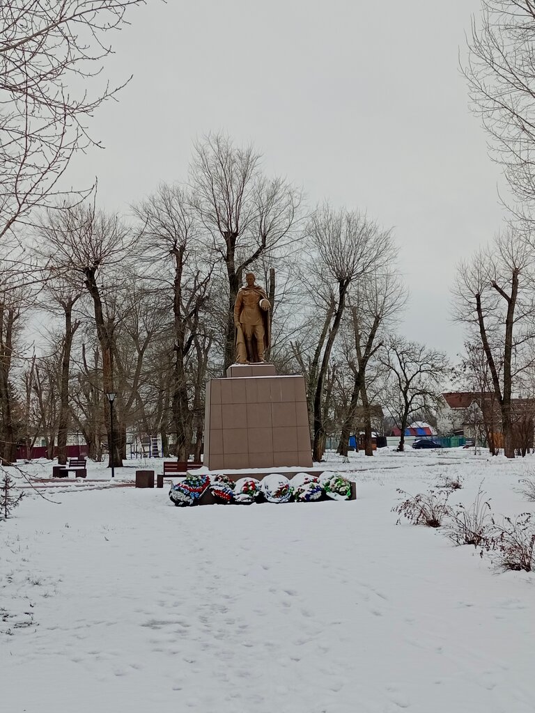 Anıt, heykel Неизвестному солдату, Voronejskaya oblastı, foto