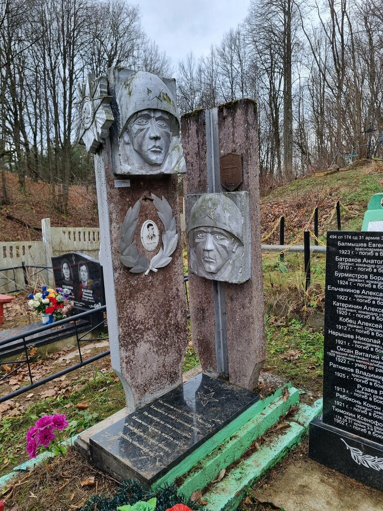Anıt, heykel Воинское захоронение № 4149, Vitebskaya oblastı, foto