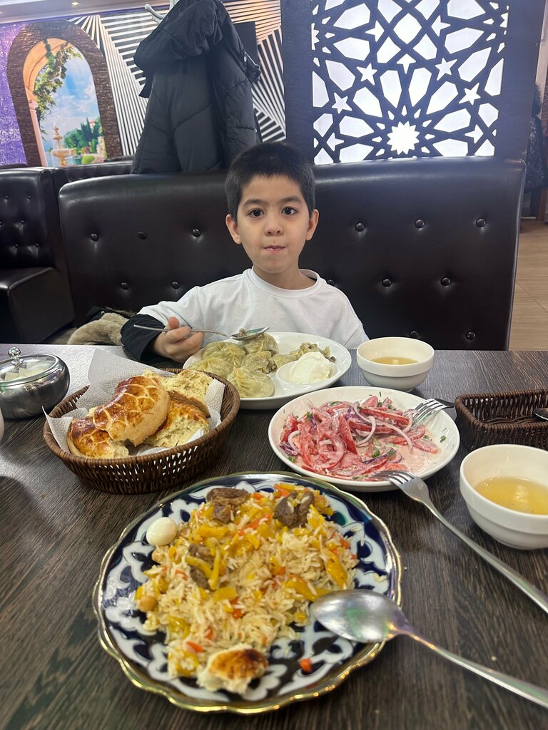 Kantin, yemekhane Algabas, Kızılorda eyaleti, foto