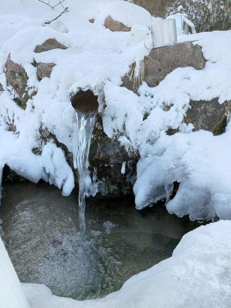 Pınar, çay Spring, stream, Nijegorodskaya oblastı, foto