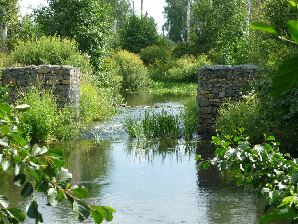 Turistik yerler Укрепление берегов реки, Kurganskaya oblastı, foto