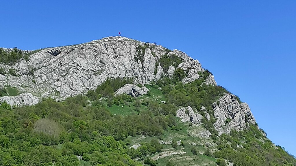 Dağ zirvesi Гора Такья-Тепе 1253 метра, Kırım Cumhuriyeti, foto