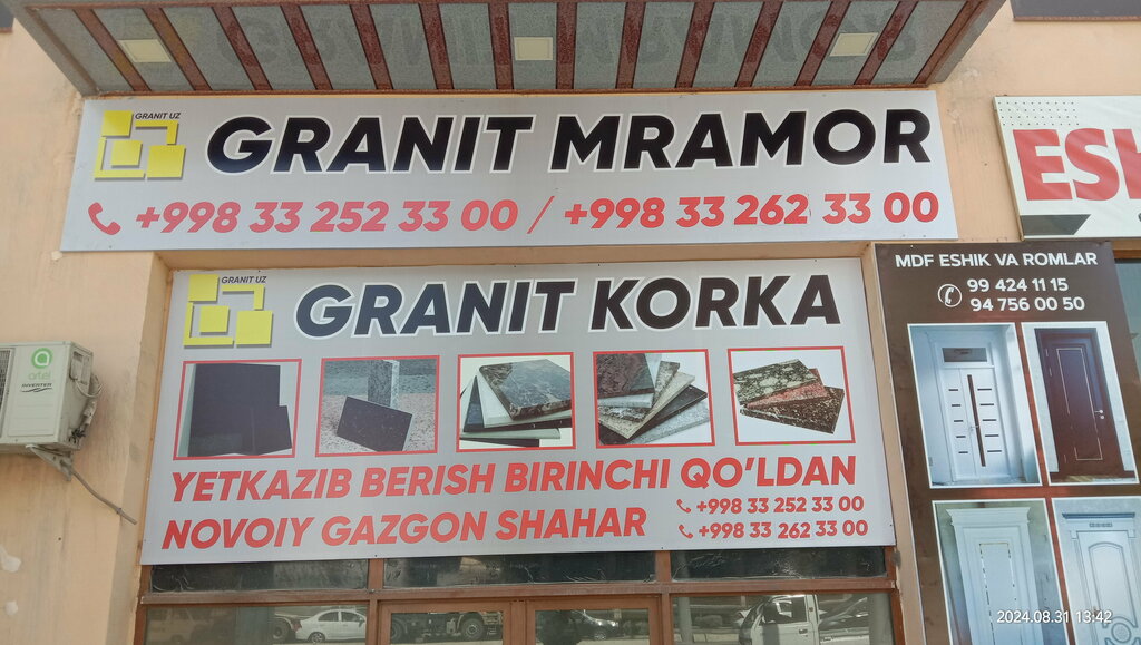 Taş ürünler ve yapılar Granit, Semerkant, foto