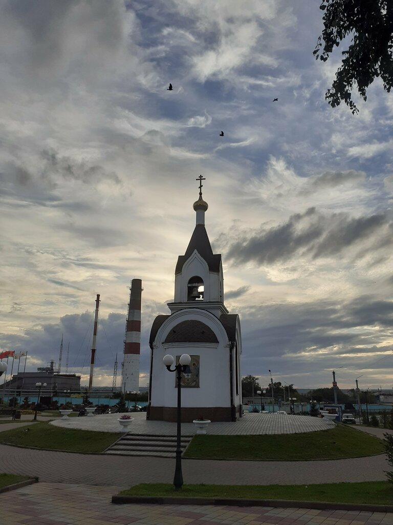 Şapel, haç anıtı Часовня Архангела Михаила, Leninsk‑Kuznetski, foto