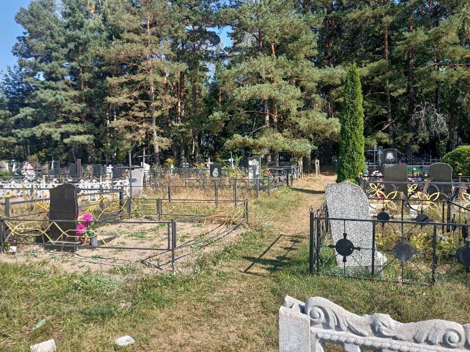 Mezarlıklar Shchatkawskija mogilki, Mogiliovskaya oblastı, foto
