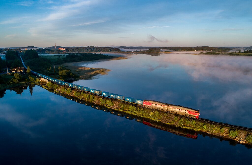 Konteyner nakliyatı TransContainer, Vladivostok, foto