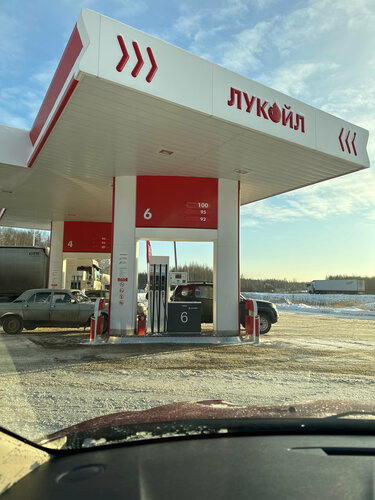 Benzin istasyonu Lukojl, Nijegorodskaya oblastı, foto