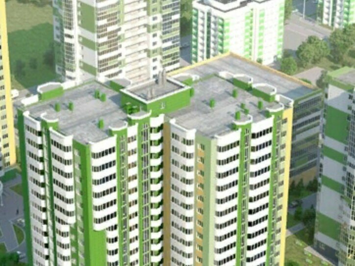 Konut blokları Парковый, Abakan, foto