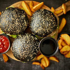 Fast food Wet Black Burger, Dubai, foto