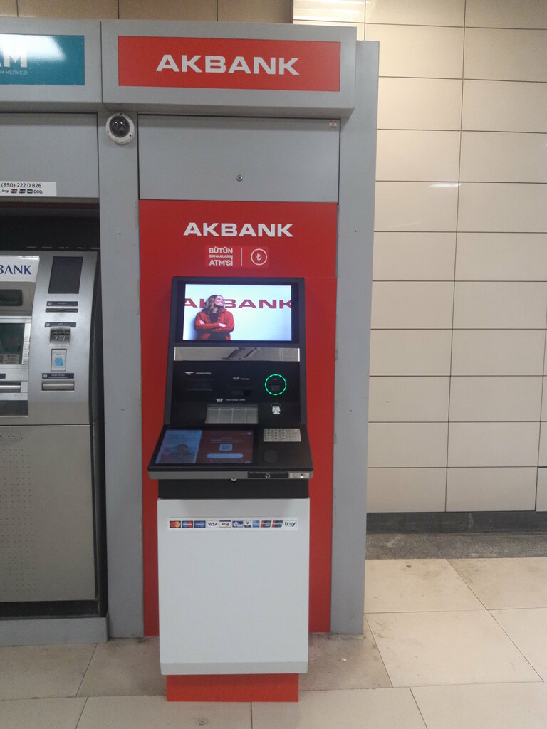 ATM'ler Akbank ATM, İstanbul, foto