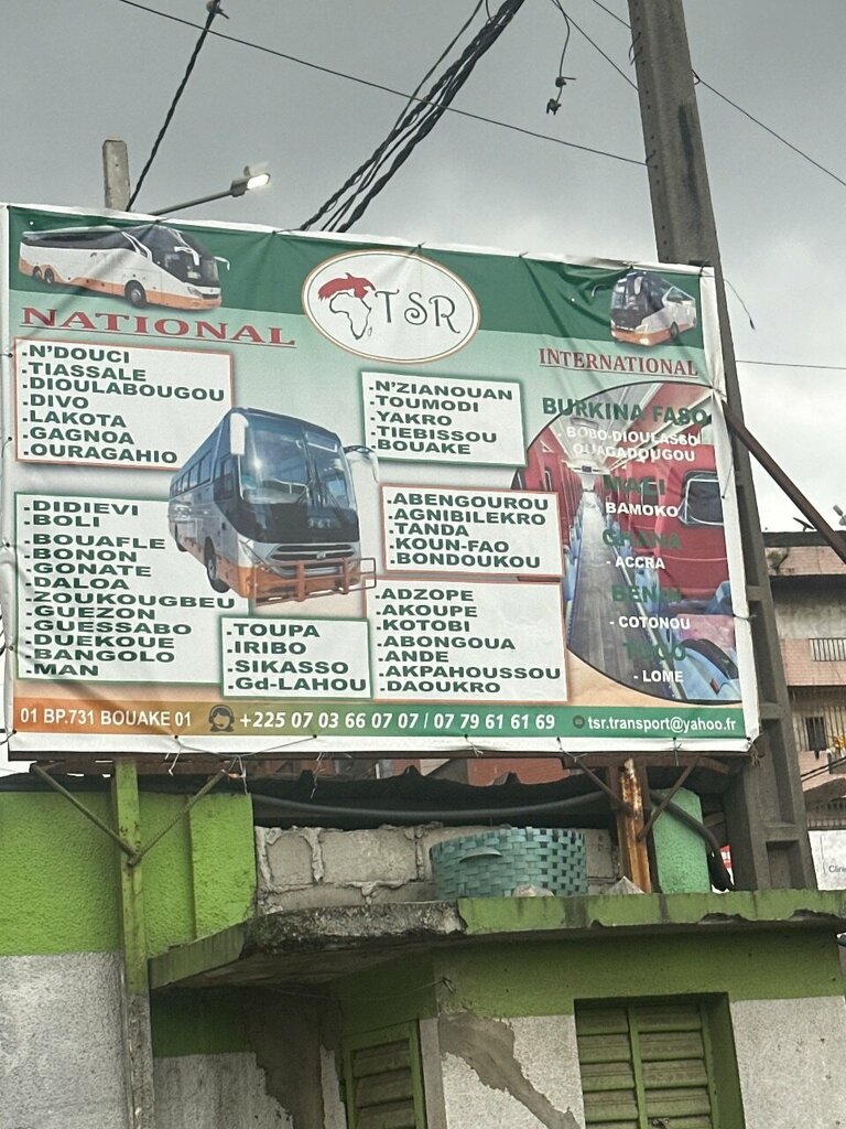 Otobüs park yerleri Tsr gare adjame, Abican, foto