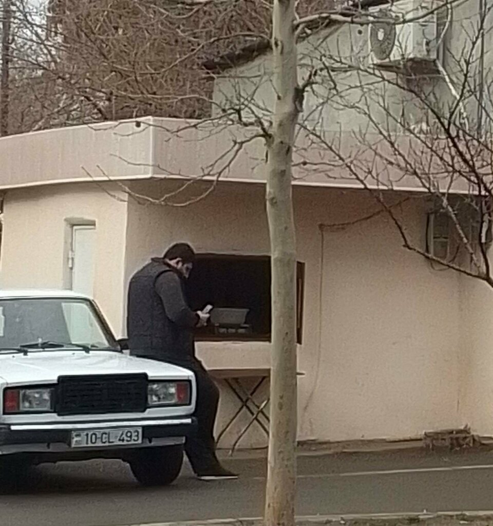 Kasap, şarküteri Ət dükanı, Mingeçevir, foto
