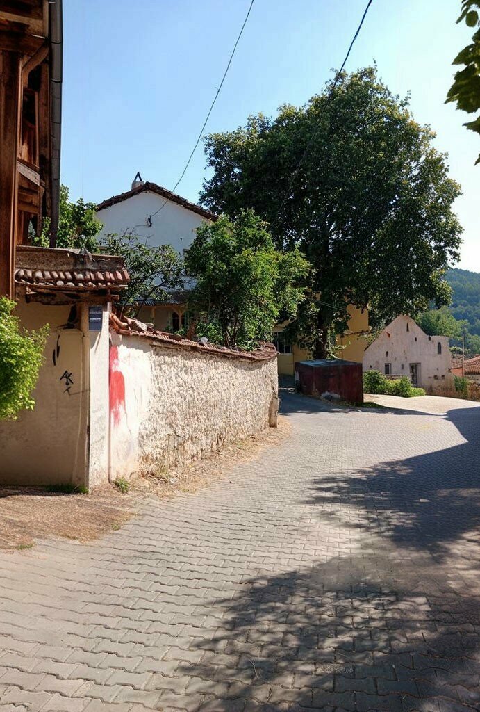 Park, sokak heykeli Kırmızı Çeşme, Bilecik, foto