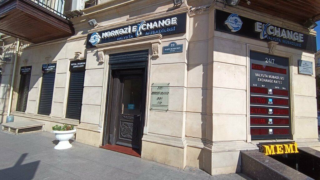 Döviz büroları Mərkəzi exchange, Bakü, foto