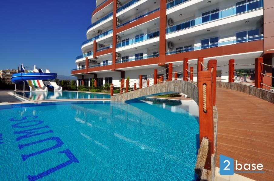 Konut blokları Kleopatra Blue Bay, Alanya, foto