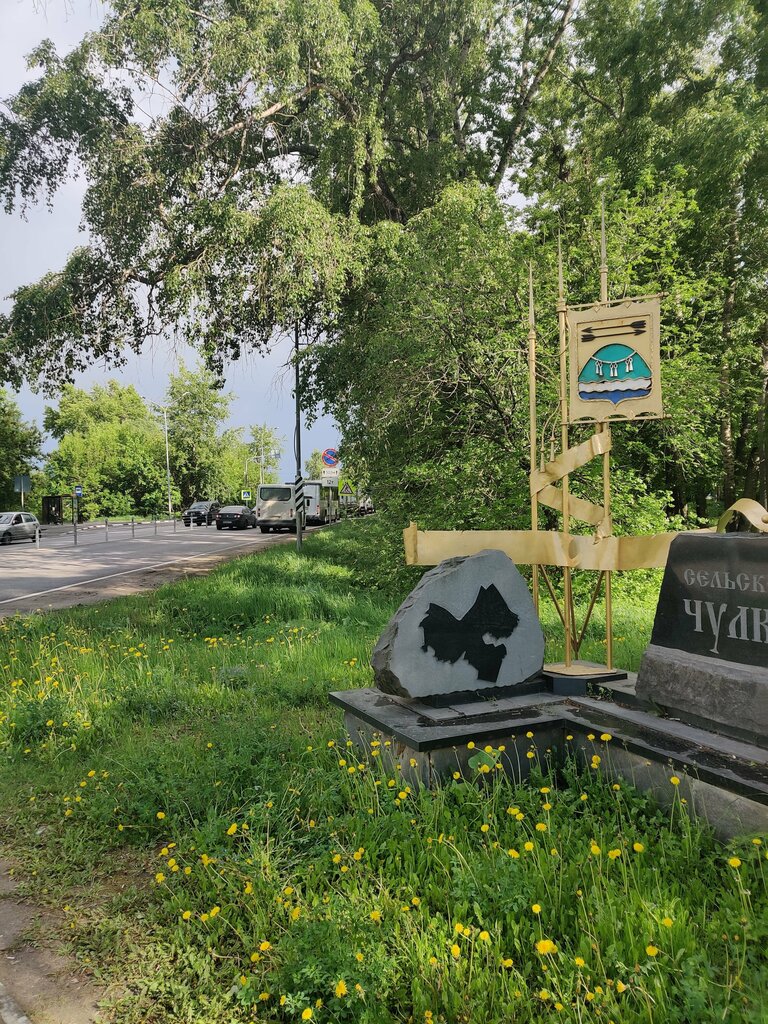 Giriş işareti Chulkovskoye rural settlement, Moskova ve Moskovskaya oblastı, foto