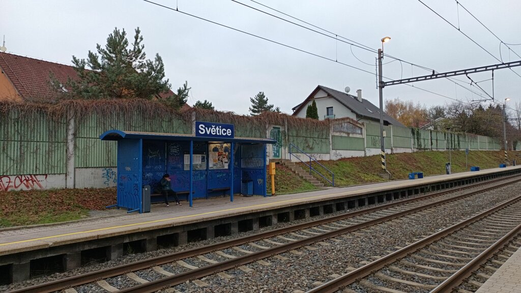 Tren istasyonu Svetice, Orta Bohemya Bölgesi, foto