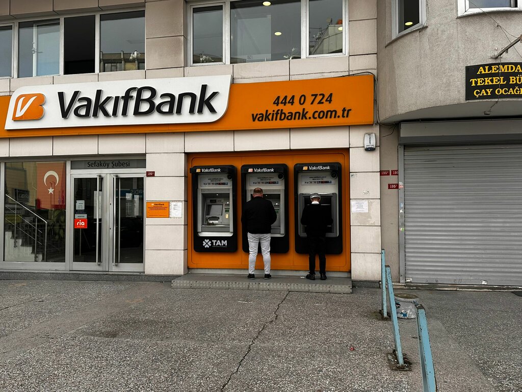 ATM'ler Vakıfbank ATM, İstanbul, foto