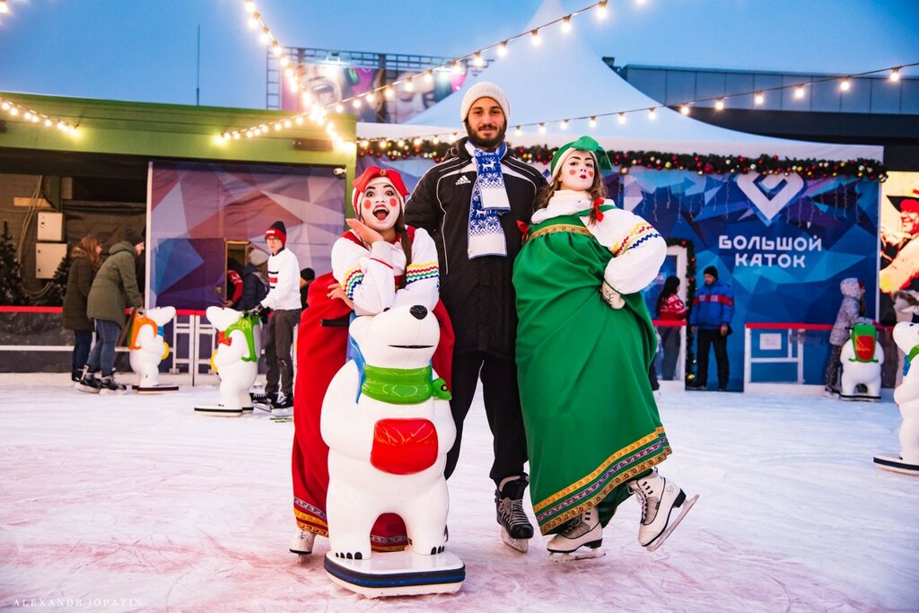 Buz pateni pistleri Skating ring in Bolshoy, Rostov‑na‑Donu, foto