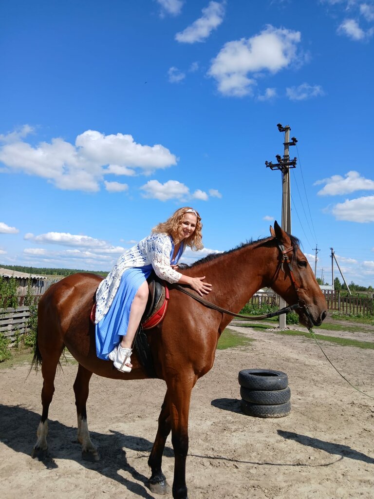 At ve binicilik kulüpleri Konny dvor Persten, Kurganskaya oblastı, foto