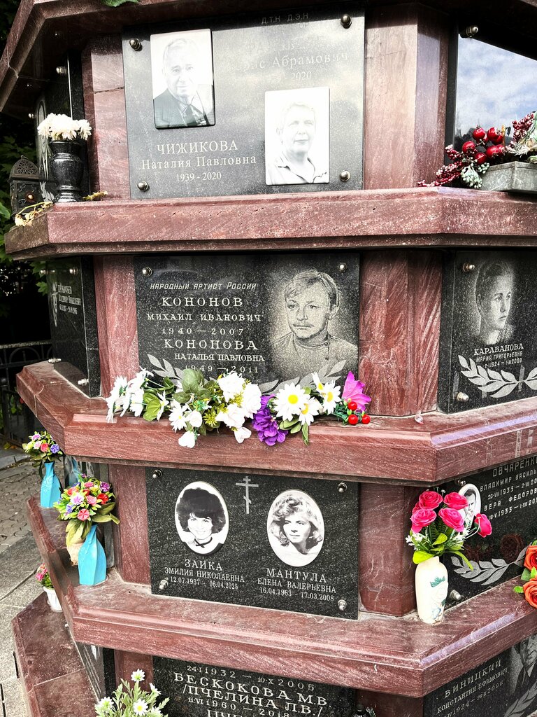 Ünlü kişilerin mezarları Актёр театра и кино Михаил Иванович Кононов, Moskova, foto