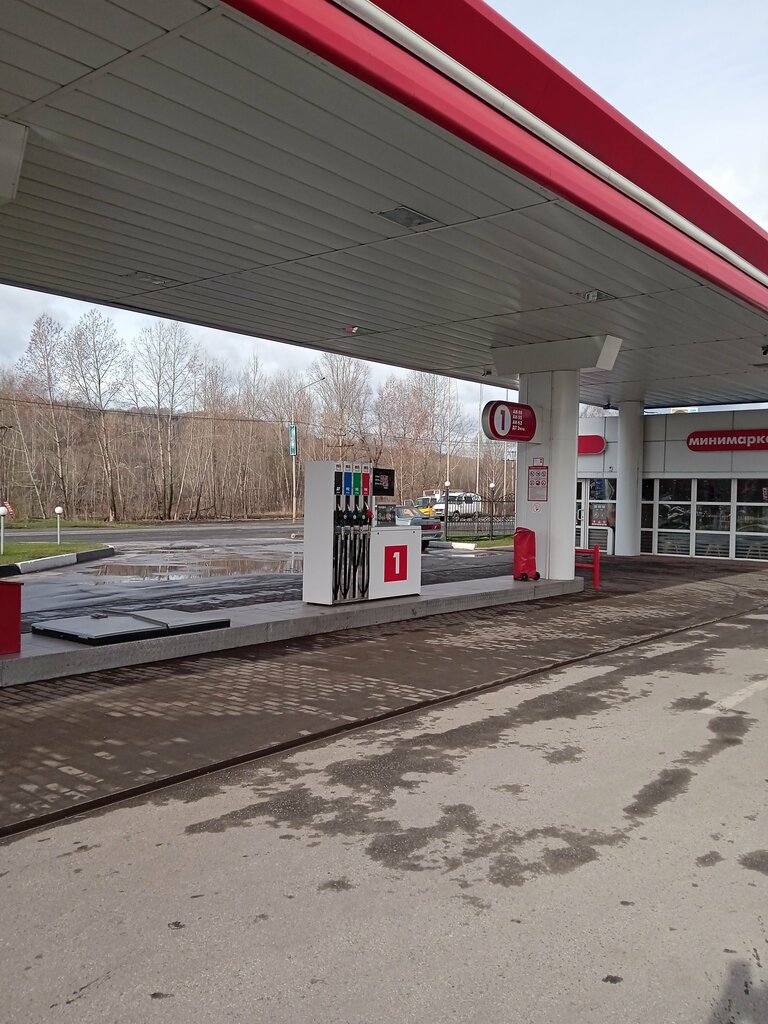 Benzin istasyonu Lukoil, Mejdureçensk, foto