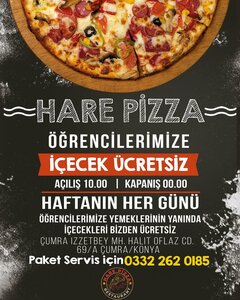 Hare Pizza (Konya, Çumra, Halit Oflaz Cad.), restoran  Kumra'dan