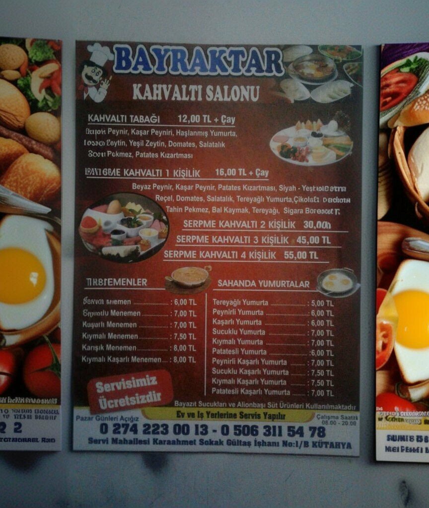Restoran Bayraktar Fast Food & Kahvaltı Salonu, Kütahya, foto