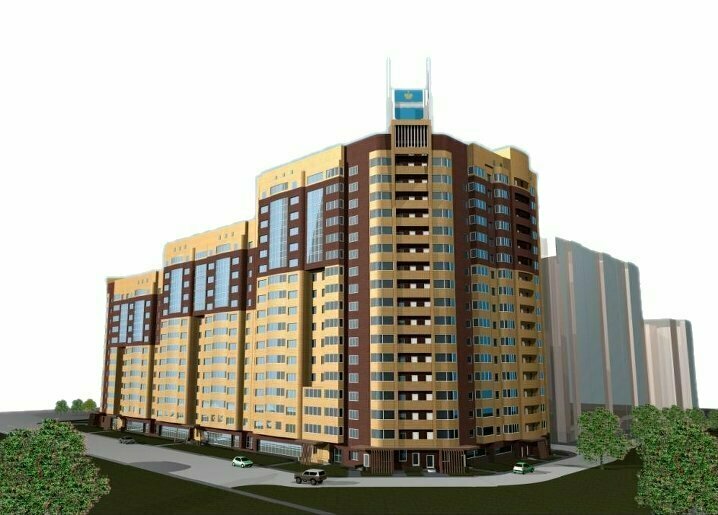 Konut blokları Zhiloy kompleks Galaktika, Kaluga, foto