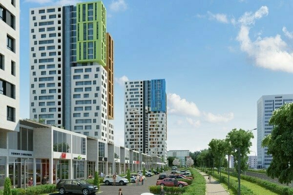 Konut blokları Новый центр, Perm, foto