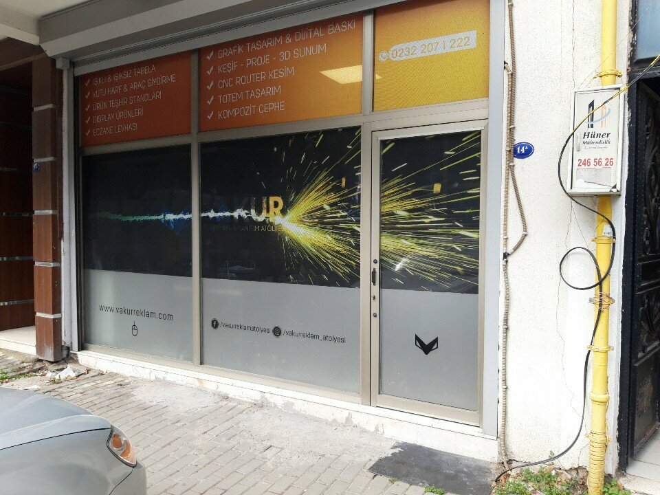 Tabela yapımı Vakur Reklam Atölyesi, İzmir, foto